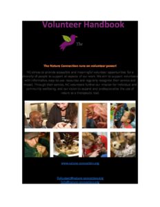 Volunteer Handbook (Updated 2022) - The Nature Connection